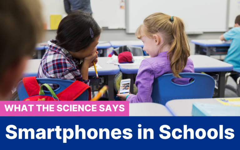 What the Science Says: Smartphones in Schools - The Digital Wellness Lab