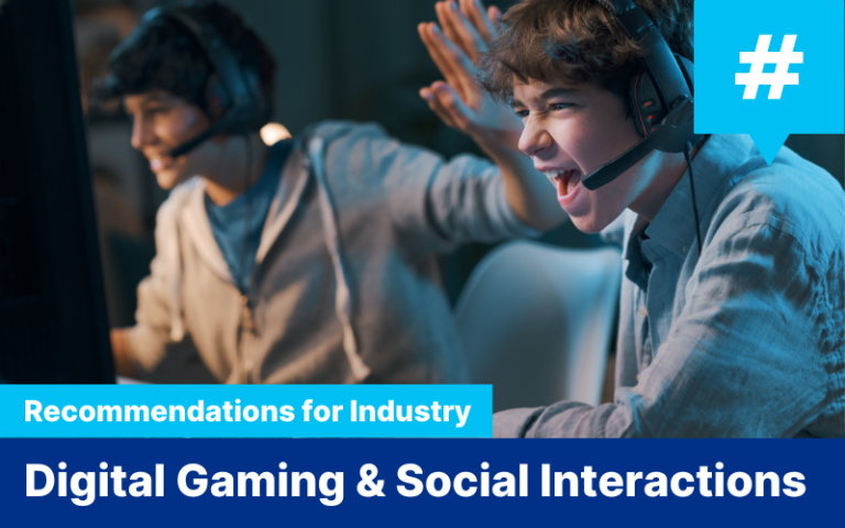 Recommendations for Industry: Digital Gaming & Social Interactions ...