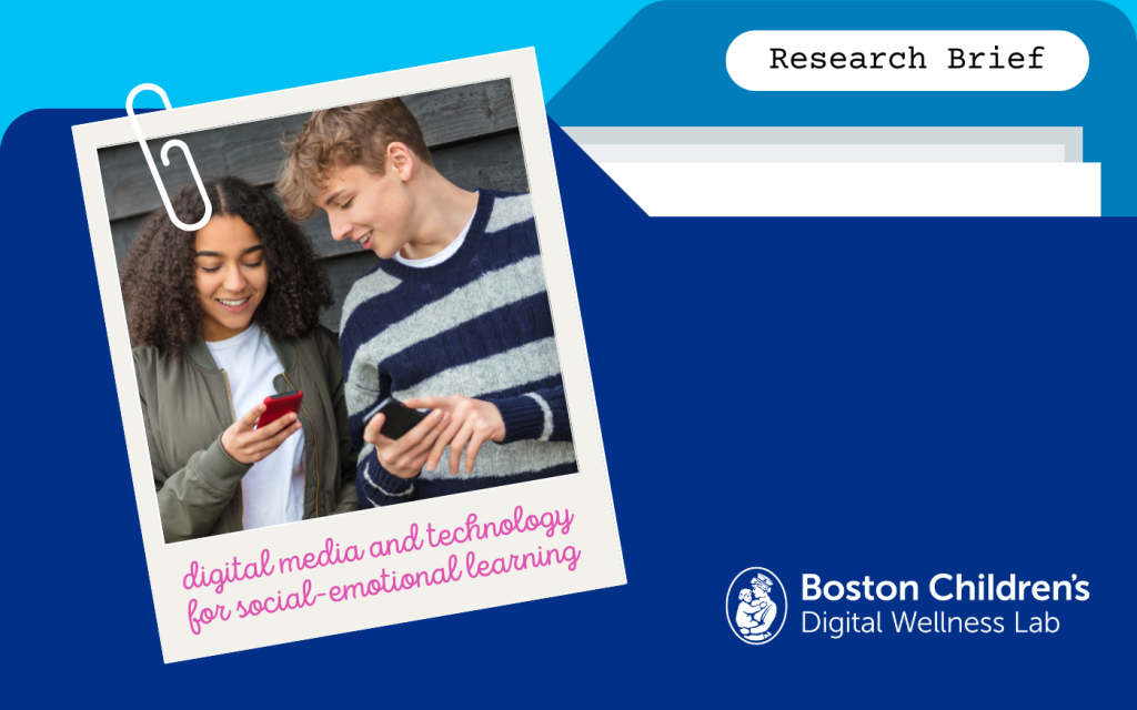 Research Brief: Digital Media and Technology for Social-Emotional ...